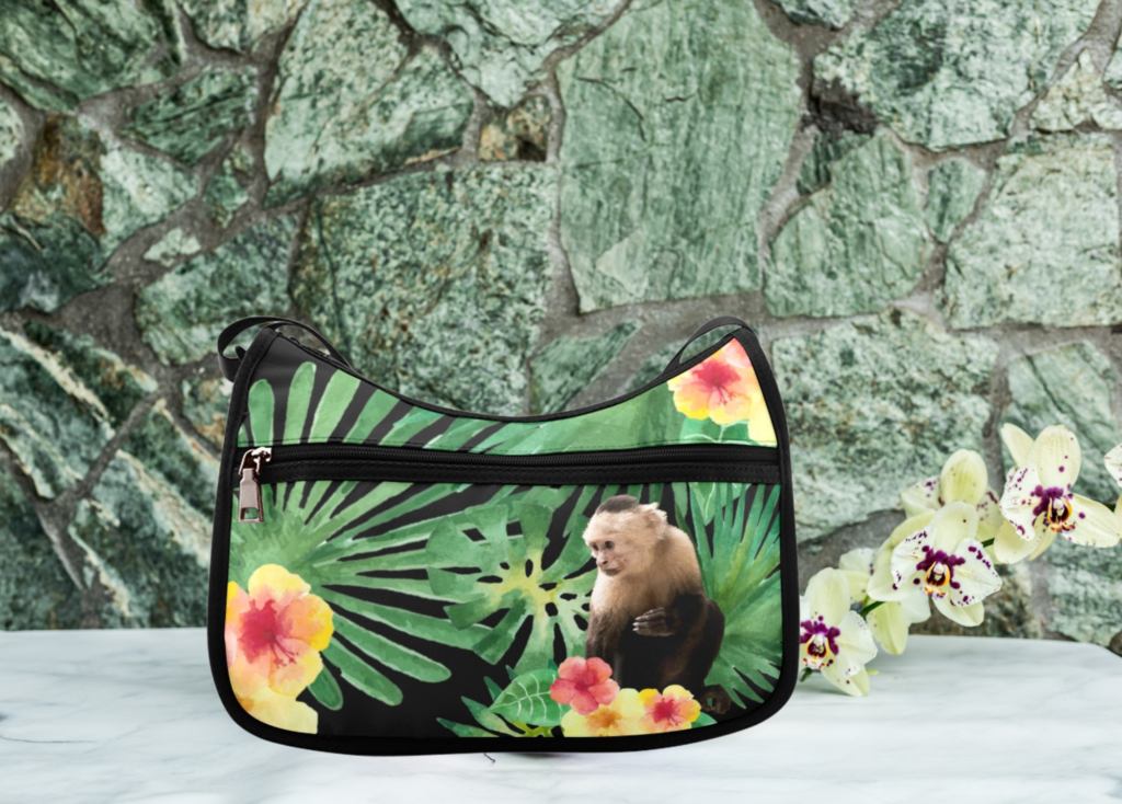 White-faced Monkey Crossbody Handbag - La Vida in Life
